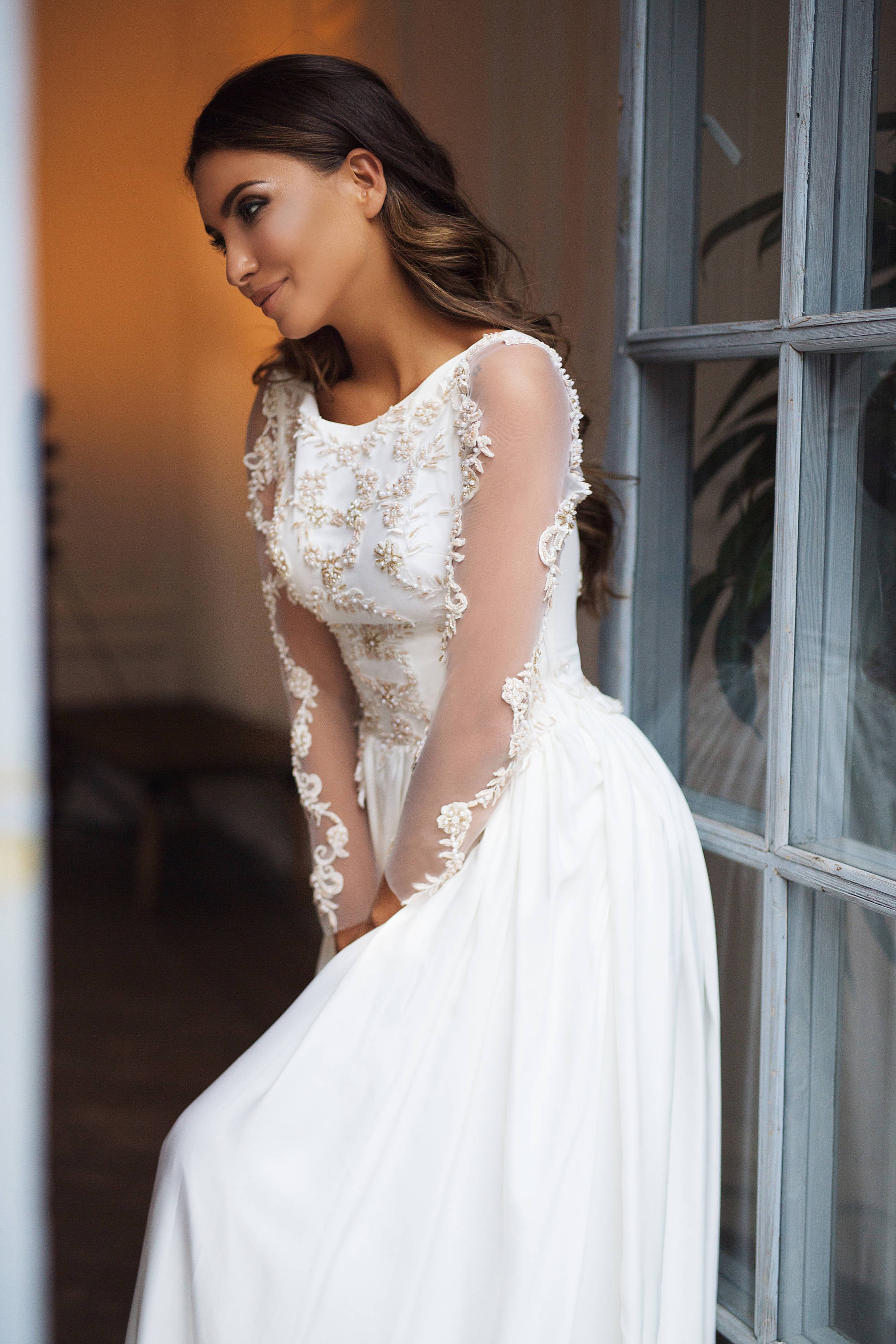 Modest Style Wedding Dresses Long Sleeves Wedding Dress Milabridal